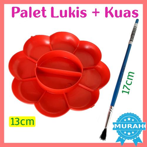 Jual Paket Melukis / KUAS Lukis dan PALET cat lukis - Kuas Lukis - Kota ...