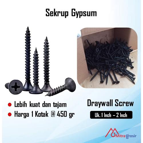 Jual Sekrup Gypsum Drywall Screw Skrup 1 Dus Baut Skrup Baja Gypsun Gipsum - Kota Surabaya - SSL ...