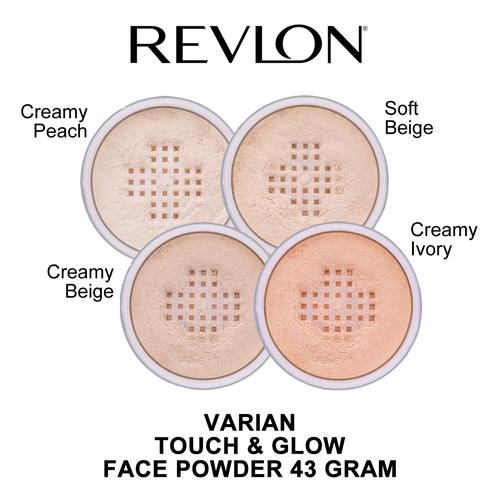 Jual REVLON TOUCH AND GLOW FACE POWDER BEDAK TABUR LOOSE POWDER OIL CONTROL - 24 CREAMY PEACH ...