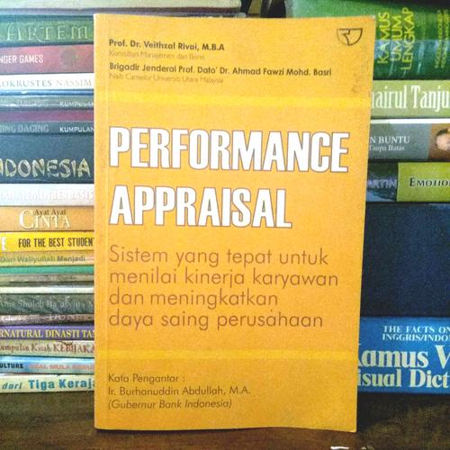 Jual BUKU PERFORMANCE APPRAISAL SISTEM TEPAT MENILAI KINERJA KARYAWAN ...