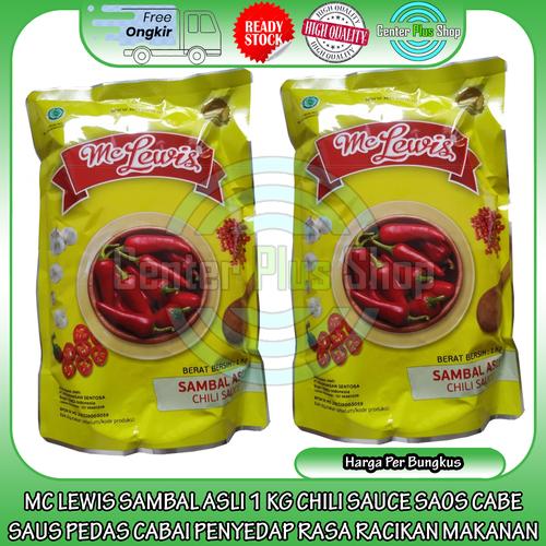 Jual MC LEWIS SAMBAL ASLI POUCH 1 KG CHILI SAUCE SAOS CABE SAUS PEDAS ...