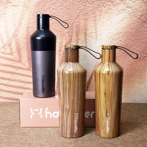 Promo Botol Thermos Premium Wood Texture HR-103 Tumbler Stainless 750 ...