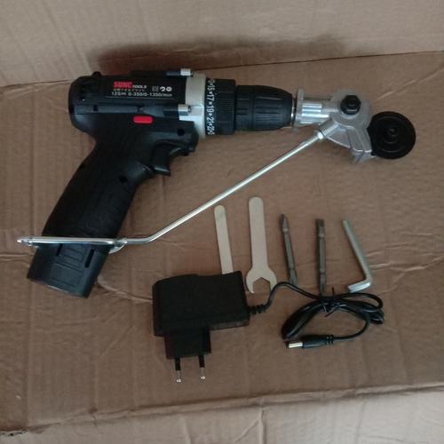 Jual Mesin Bor Cordless 12V & Adaptor Bor Pemotong Seng Plat Tipis ...