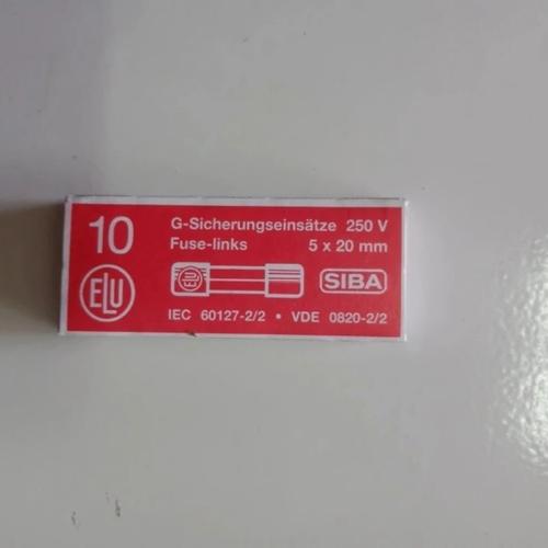 Jual Fuse 5x20 1A 250V F10AL250V Fast Acting 1A 250V F10AL250V SIBA ...