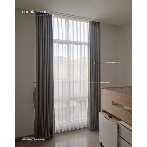 Jual Gorden Jendela minimalis drop ceiling custom ukuran standar tinggi ...