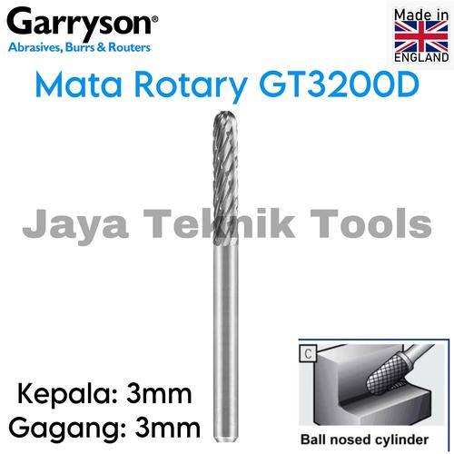 Jual Mata Rotary Tuner Double GT 3200 D Garryson 2 arah 3 mm Ball Nose - Jakarta Barat ...