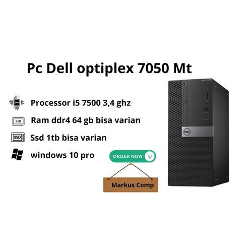 Jual cpu pc dell optiplex 7050 mt core i5 7500-Ram 8gb-ssd 256gb ...