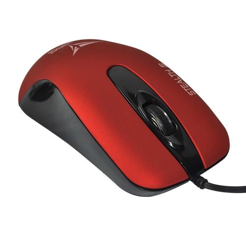 Jual Mouse Kabel Alcatroz Stealth 5 Silent USB | 1200 CPI High - Merah ...