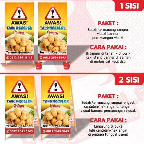 Jual STAND BANNER KAYU 50 X110 CM - A STAND BANNER - STANDING PAPAN ...