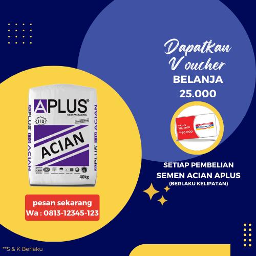 Jual semen Acian Aplus 110 - 40 kg - Kota Tangerang - depo aplus | Tokopedia