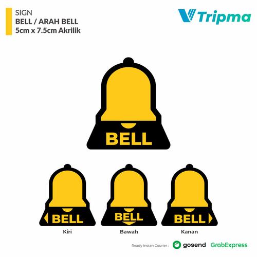 Jual Sign Bell Rumah 5cm x 7,5cm Akrilik Acrylic Sticker - Kota Bandung ...