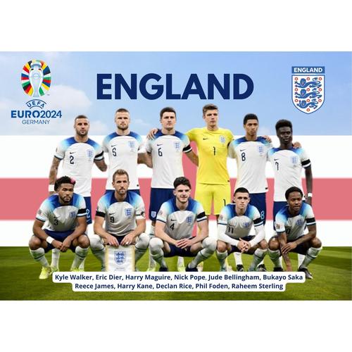 Jual Stiker/Sticker dan Poster Sepakbola Euro 2024 Timnas Inggris ...