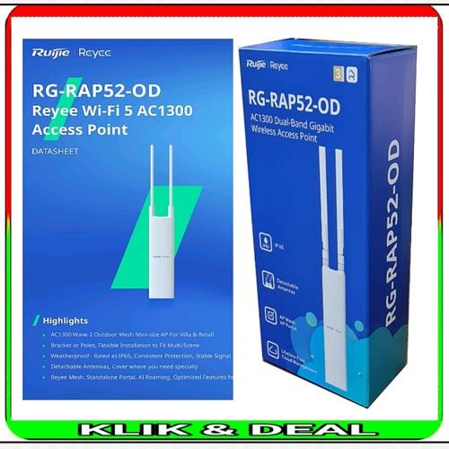 Jual ruijie reyee RG-RAP52-OD Wifi 5 AC1300 dual-band wireless access point - Jakarta Pusat ...