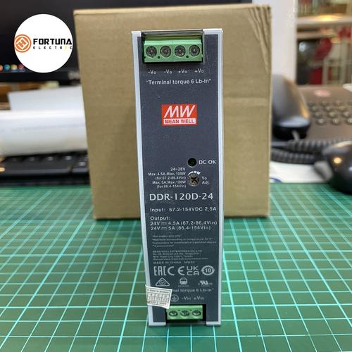 Jual Meanwell Din Rail Type DC to DC Converter DDR-120D-24 110VDC 24VDC ...