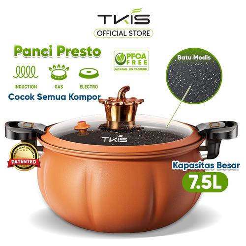 Promo TKIS Panci Presto 28cm 7.5 liter Presto Labu Panci Batu Medis TK ...