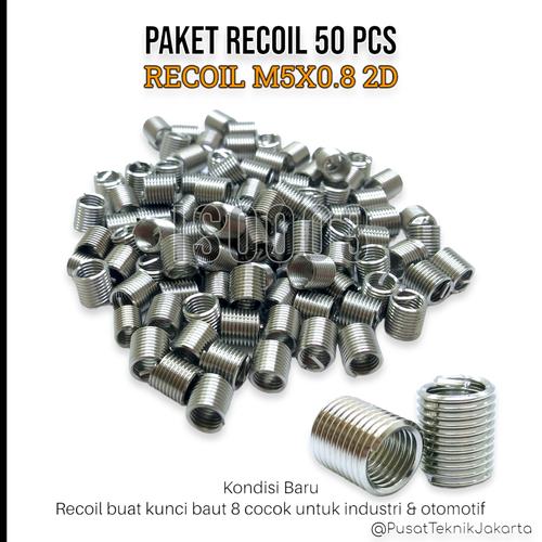Jual Paket 50pcs recoil m5x0.8 2D recoil baut kunci 8 recoil baut 8 ...