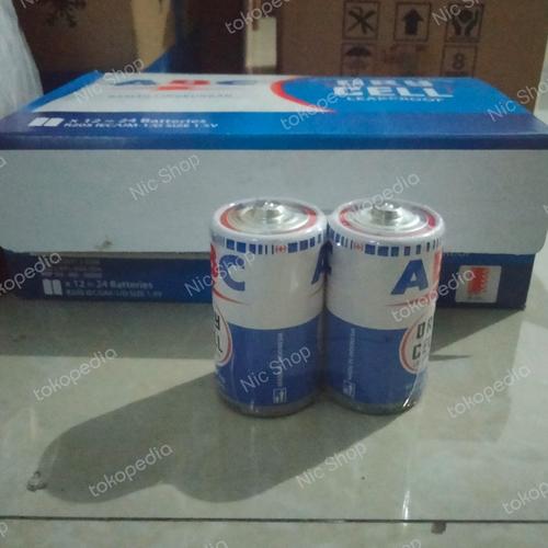 Jual Baterai ABC Biru Besar R20S ukuran D 1.5v per pak isi 2pcs - Kab ...