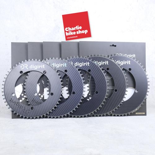 Jual Chainring DR DIGIRIT Carbon TRACK BIKE 1/2”x1/8” BCD 144x5 Bolt ...