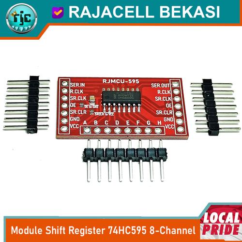Jual Module Shift Register 8 Ch Output Multiplexer 74hc595 Gpio Expansion Header Terpisah
