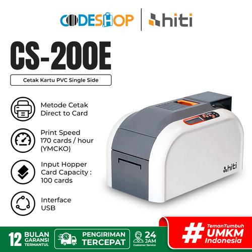 Promo Printer ID Card HiTi CS200E Single Side Cetak Kartu PVC Full ...