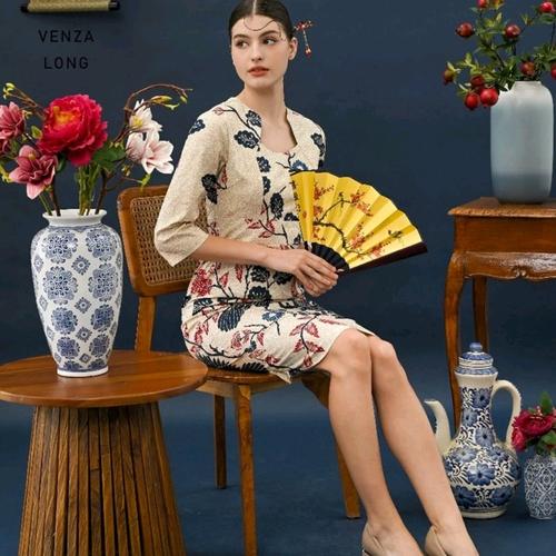 Jual Long Dress Wanita Batik - Dress Batik Modern - Standar - Jakarta ...