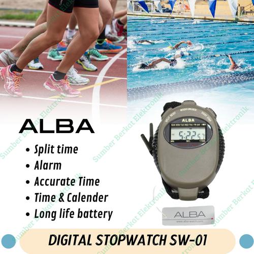 Jual Stopwatch Alba SW-01 Alat Pengukur Waktu Alba - Abu-abu - Jakarta ...