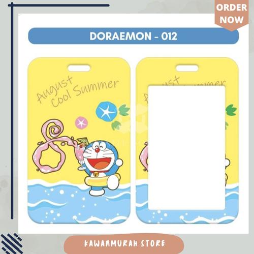 Jual Name Tag Holder Motif Cute Doraemon Tanpa Tali / ID Card Doraemon ...