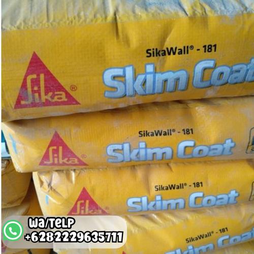 Jual Sika Wall / 181 Skim Coat Semen Acian / Sika Plasteran 40kg - Kota ...