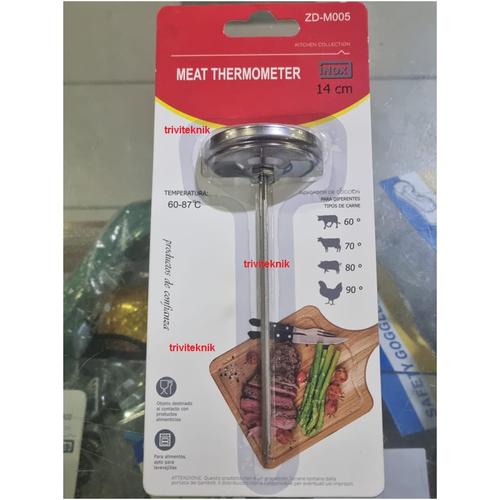 Jual alat ukur kematangan daging,meat thermometer analog stainless ...