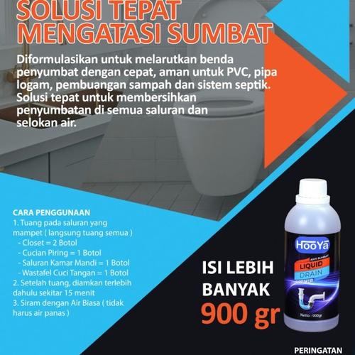 Jual HooYA cairan ANTI SUMBAT pipa drain/soda api/liquid drain opener ...