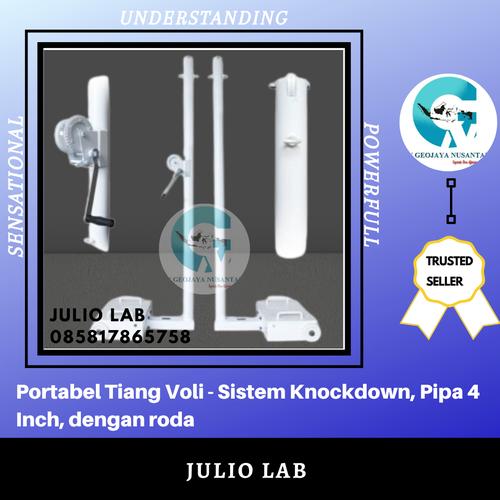 Jual Portabel Tiang Voli - Sistem Knockdown, Pipa 4 Inch, dengan roda ...