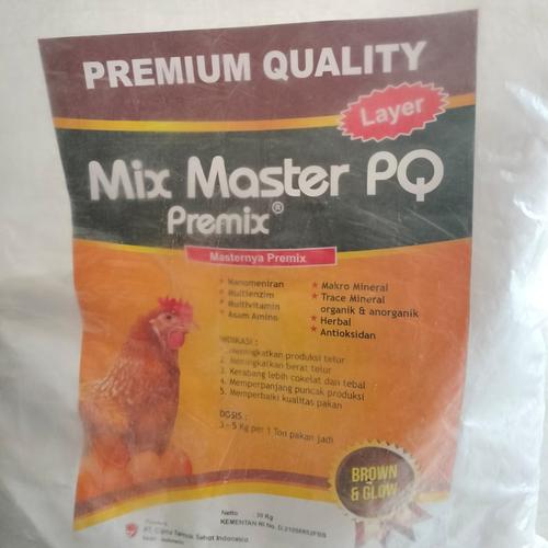 Jual Mix Master Premix "PQ" 1 kg Ayam petelur Pemacu Produksi dan ...