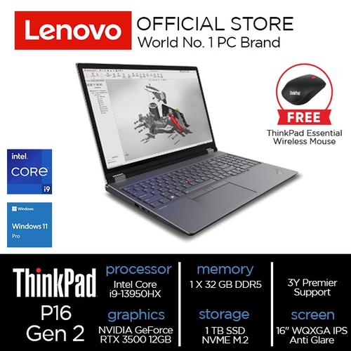 Promo Lenovo ThinkPad P16 Gen 2 Core i9-13950HX 32GB 1TB RTX 3500 12G ...