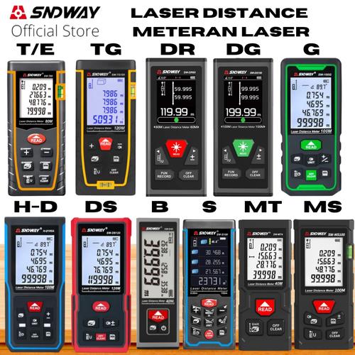 Jual SNDWAY Meteran Laser Distance Digital 40 60 80 100 Laser Merah ...