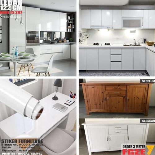 Jual Wallpaper Stiker Lemari Sticker Meja Kayu Kitchen Set Dinding ...