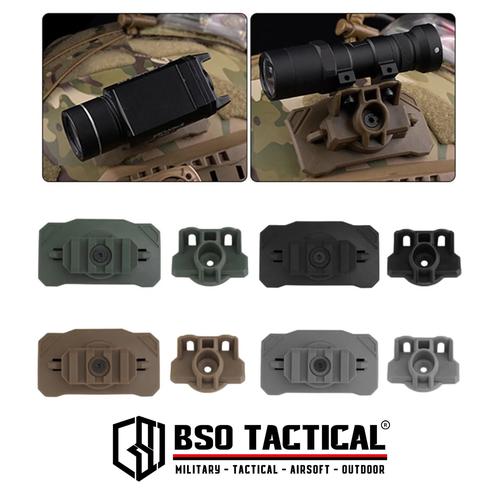 Jual Universal Tactical Helmet Light Adapter Mount 360 Rotation ...