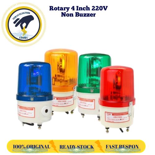Jual Rotary 4 Inch 220V Non Buzzer | Warning Light 4 Inch 220V | LTE ...