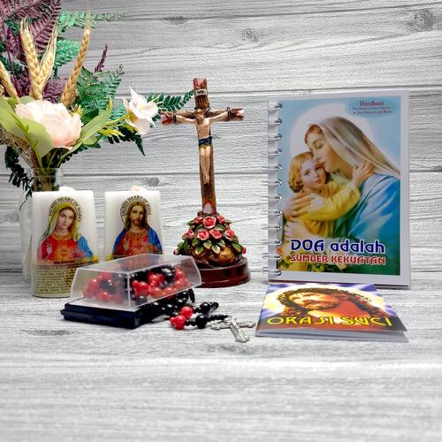 Jual Paket Doa Harian Katolik/Paket Doa Pribadi/Buku Doa Katolik/Salib ...