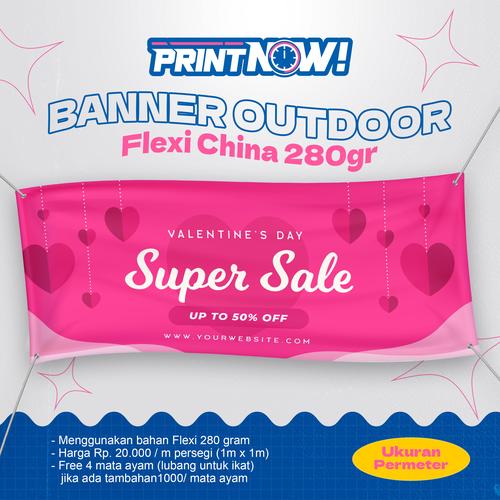 Jual Cetak Spanduk/Banner Outdoor High Resolution Flexi China 280gr ...
