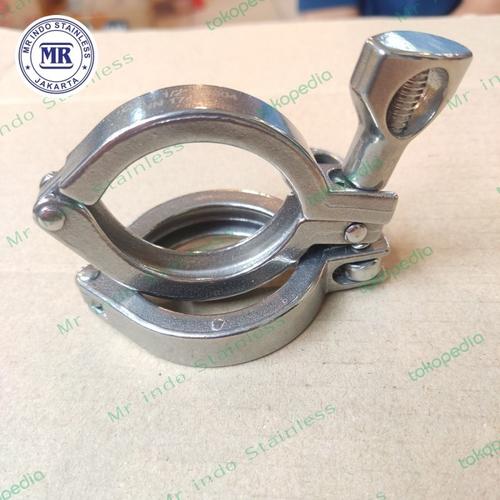 Jual Clamp Ferrule Sanitary 1" Inch Stainless SS304 Food Grade ...