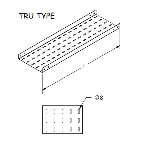 Jual Kabel Tray/Cable Tray Tipe U Elektro 500x100x3000 Plat 1.8 SPHC ...