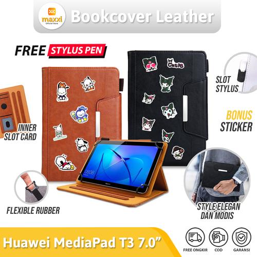 Jual Huawei MediaPad T3 T2 T1 Pro Plus 7" Flip Case Book Cover Casing ...
