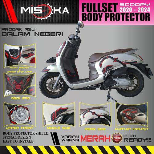 Jual Misoka Fullset Body Protector Scoopy 2020 2024 Aksosoris Motor Honda - Abu-abu - Jakarta ...