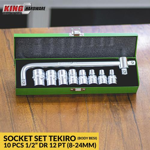 Jual MATA SOK SET TEKIRO 10 PCS 1/2" 6 PT BESI - Kota Palu - KING ...