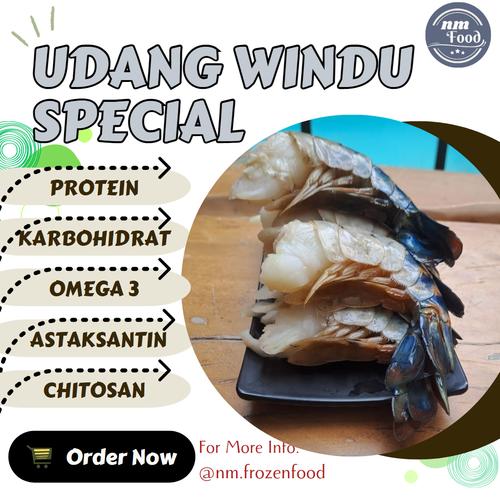 Jual Udang WIndu Tiger Tanpa Kepala 1KG FS - Kota Malang - NM-Frozen ...