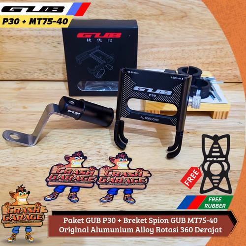 Promo Paket GUB P30 + Breket MT40 Holder HP Motor Full Besi Dudukan ...