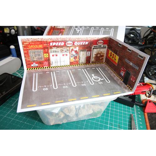 Jual Diorama Papercraft type 01 - miniGT, hotwheels, matchbox, tomica ...