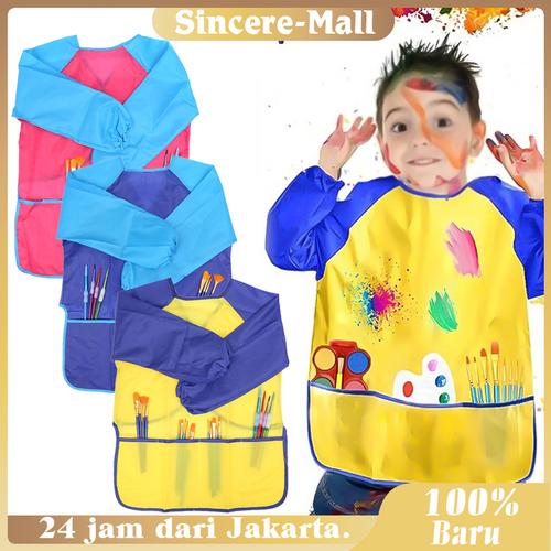 Jual Apron Celemek Lukis Drawing Apron Lukis Anak Anti-Air Lengan ...