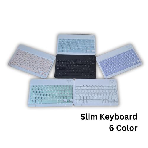 Promo Keyboard 3 in 1 10 inch Rechargeable Bluetooth warna untuk ...