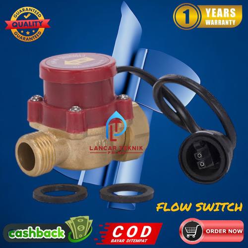 Jual water flow switch 1" x 3/4" Otomatis Pompa Air 1 in X 3/4 in Flow ...